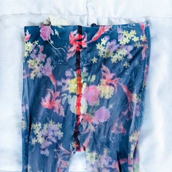 Free People | Pants & Jumpsuits | Free People Floral Tights | Poshmark